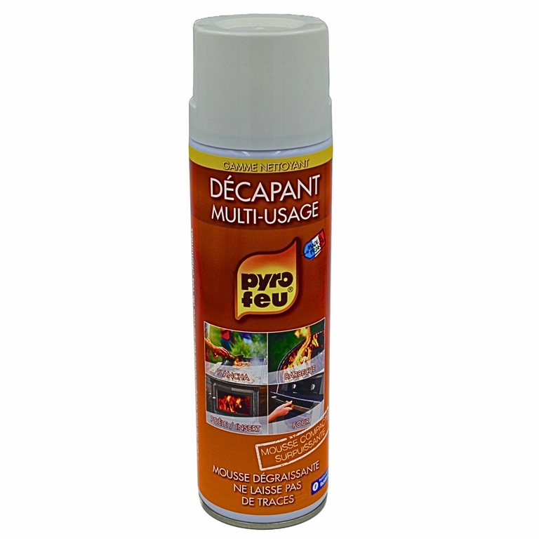 Décapant vitres foyers et inserts multi-usages - Aérosol 500ml Décapant vitres foyers et inserts multi-usages - Aérosol 500ml