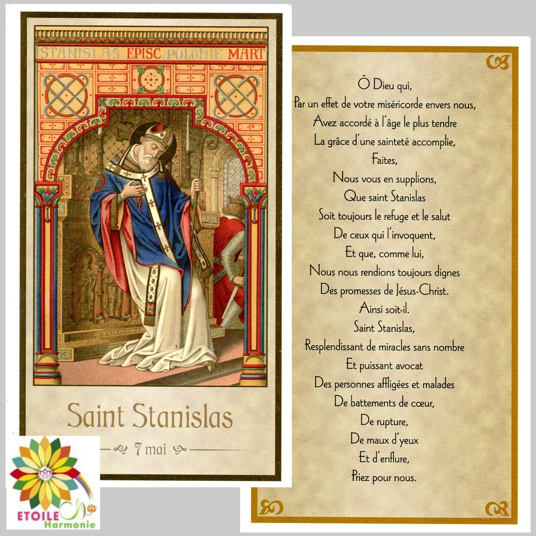 Image pieuse Saint Stanislas du 7 mai - SPIRITUALITÉ/IMAGES PIEUSES ET ...
