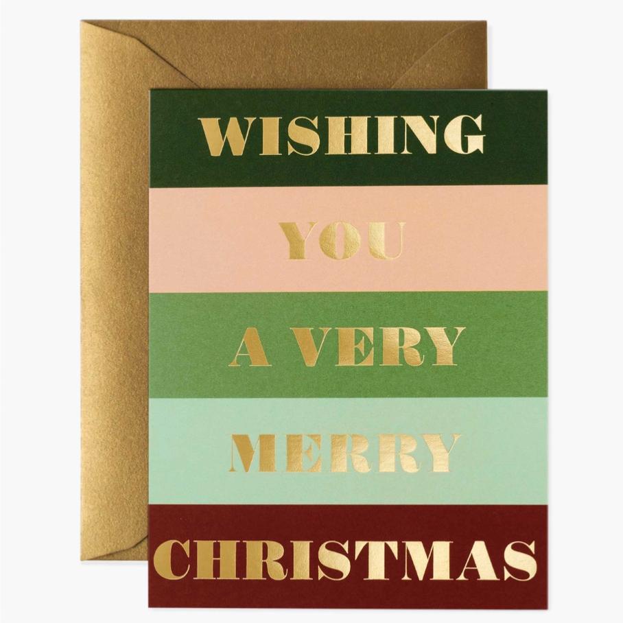 Carte double Very Merry Christmas - Papeterie - Motif Personnel