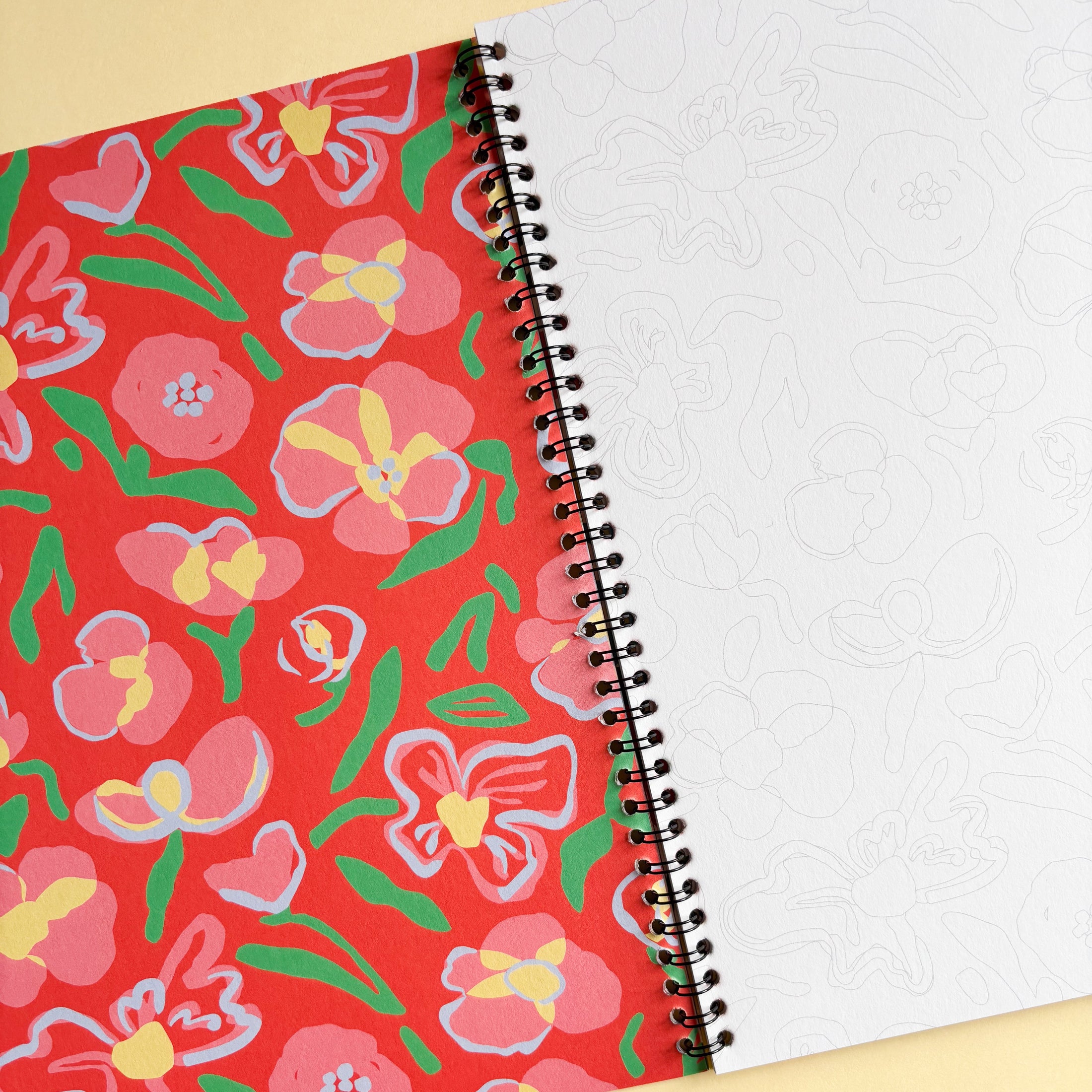 Carnet de coloriage - Motifs en fleurs | A4 - Peinture par numéros ...