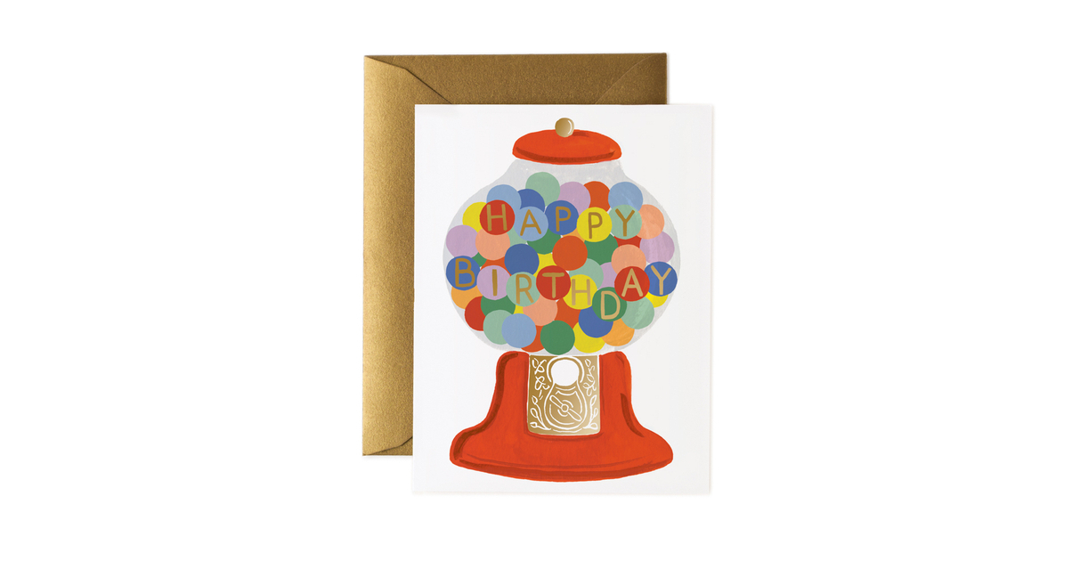 Carte double Gumball Birthday - Papeterie - Motif Personnel