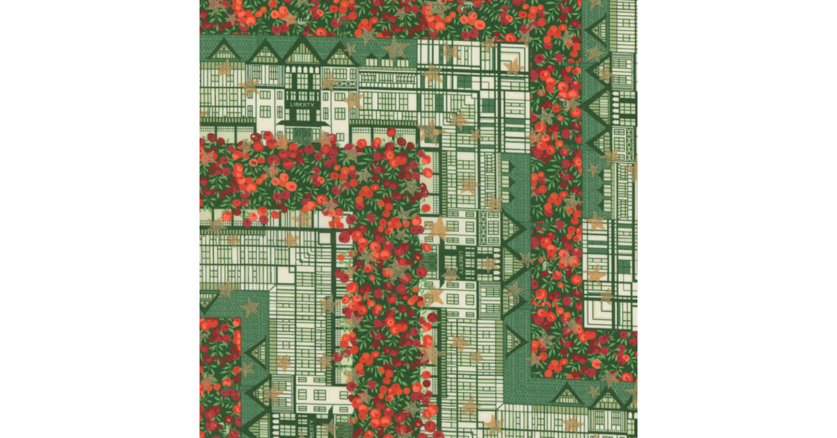 Liberty Tana Lawn™ Tudor Berry coloris A 20 x 137 cm - Liberty Fabrics ...