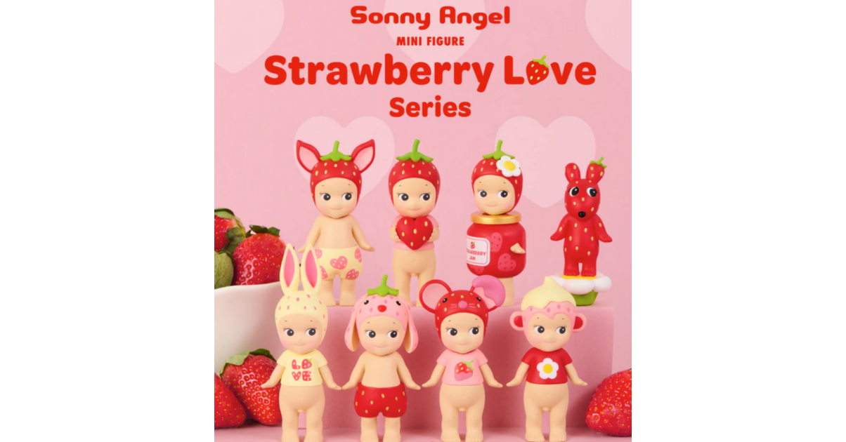 Sonny Angel Strawberry Love - 1 figurine surprise parmi les 6 ...