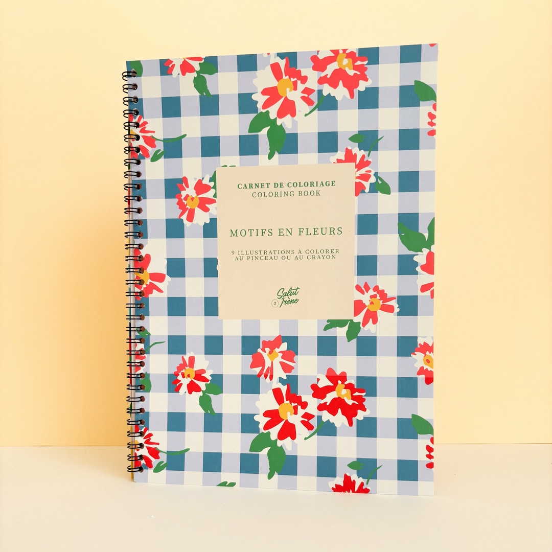 Carnet de coloriage - Motifs en fleurs | A4 - Peinture par numéros ...