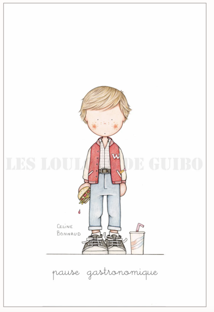 Carte "pause gastronomique" - Papeterie - Motif Personnel