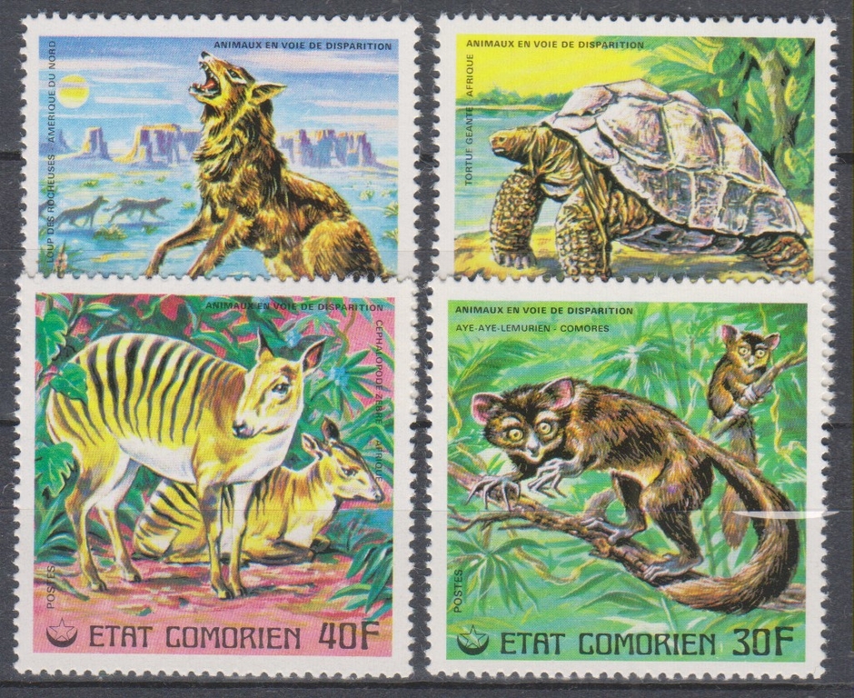 Comores - Animaux - yt.175/78 neufs ** de 1977 - Cote €3 - MONDE ...