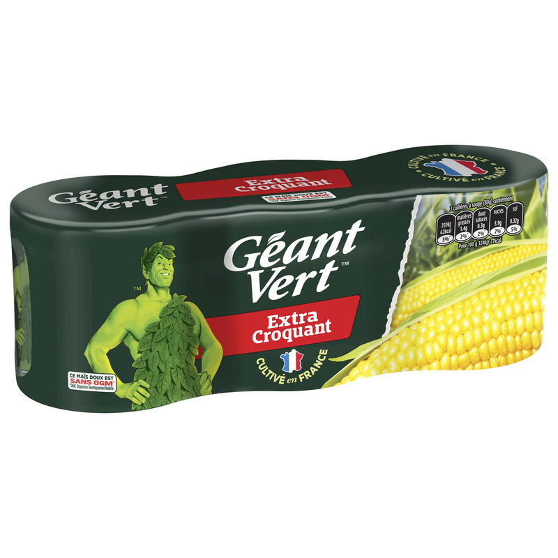 GEANT VERT - MAIS EXTRA CROQUANT X 3 - Savory grocery/Conserves de ...