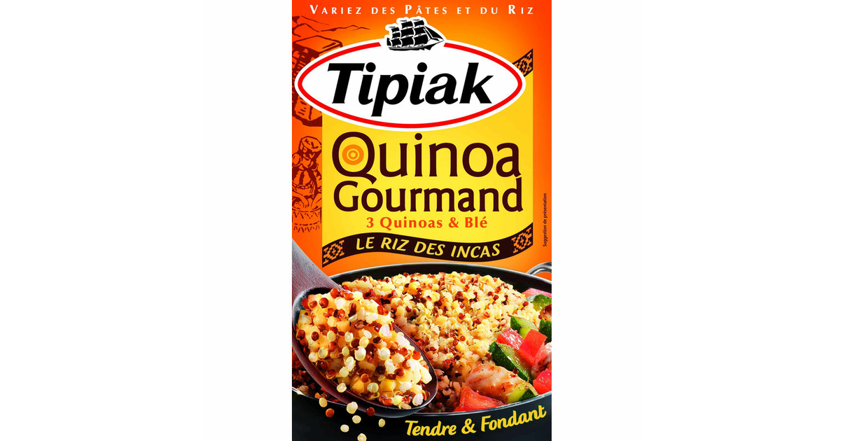 TIPIAK - QUINOA GOURMAND - Savory grocery/Couscous, blés, céréales ...
