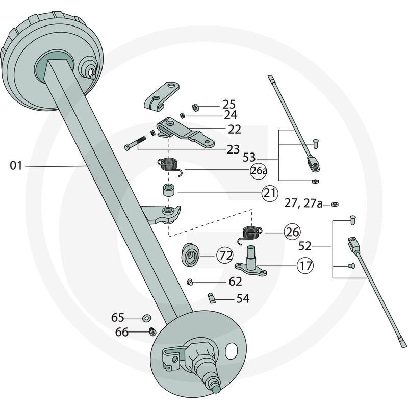 BPW - Boulon de roue M18 x 1,5 x 46