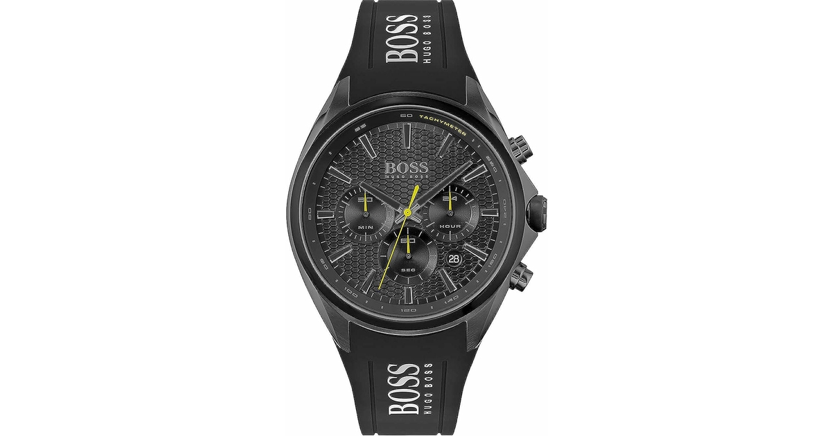 Montre Chronographe BOSS pour Homme en Silicone Noir - Modèle 1513859