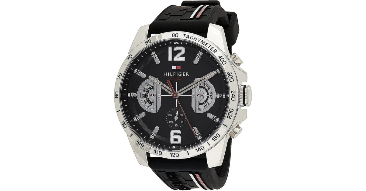 Tommy Hilfiger 1791473 - Montre Bracelet Silicone Noir