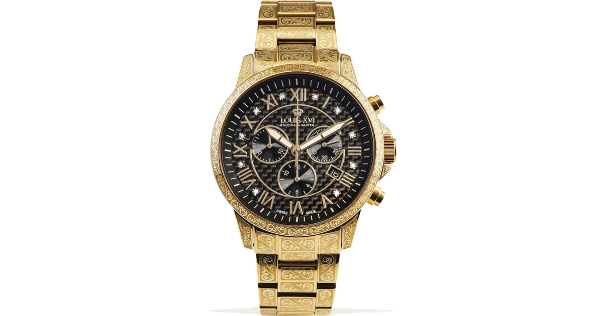 Montre Louis XVI Palais Royale 1018 - Élégance en Acier Doré