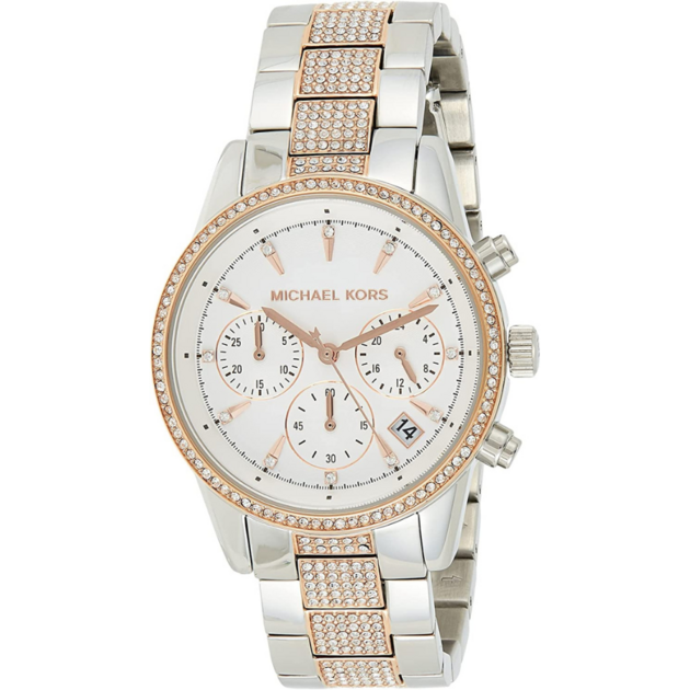 Doré Rose et Argenté : la montre RITZ pour femme de Michael Kors