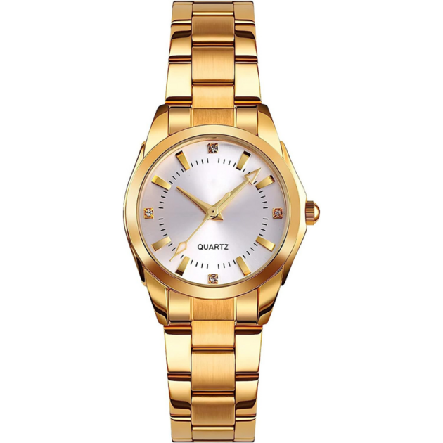 Sublime Montre Femme en Acier Inoxydable Doré - Style Minimaliste et ...