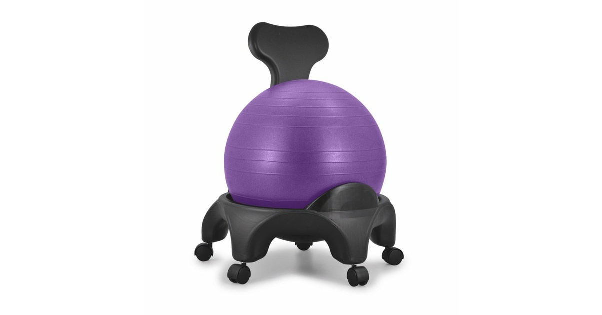 Chaise ergonomique avec ballon Tonic Chair® Violet - TABLELYA