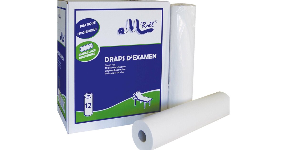 drap d'examen 1,90 m - 30 formats - HYGIENE - TABLELYA