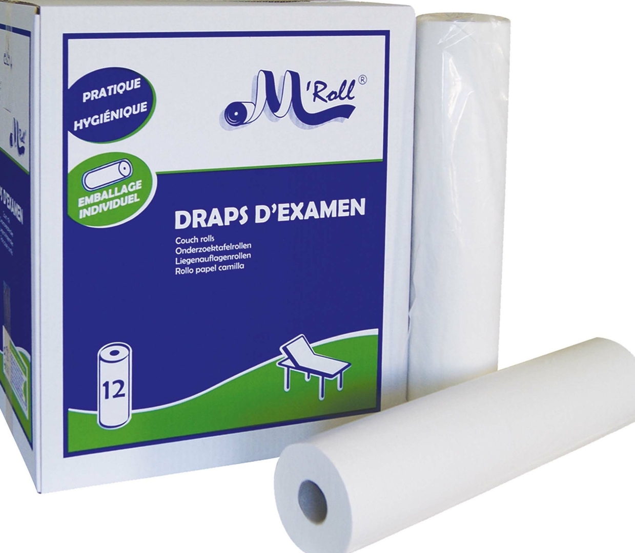 drap d'examen 1,90 m - 30 formats - HYGIENE - TABLELYA
