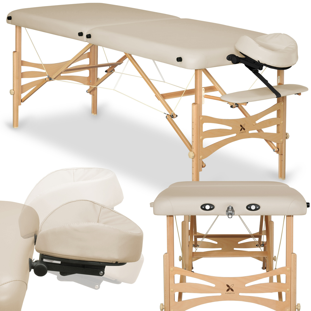 Table de massage en bois portable - pliante PANDA 60 - TABLELYA