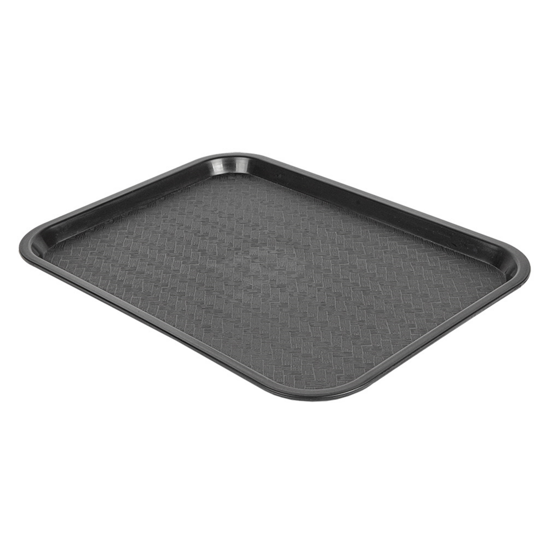 Plateau fast food noir 30x41 cm en PP - ProSaveurs