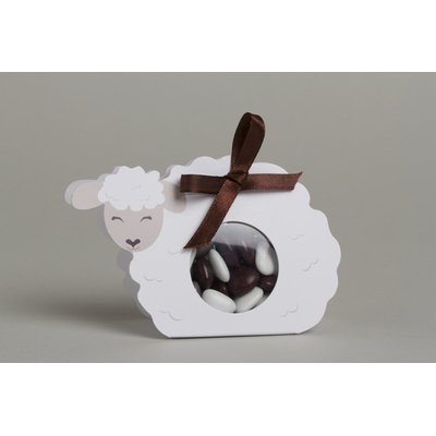 Ballotins à dragées - boites à dragées forme Mouton avec étui x6 ...