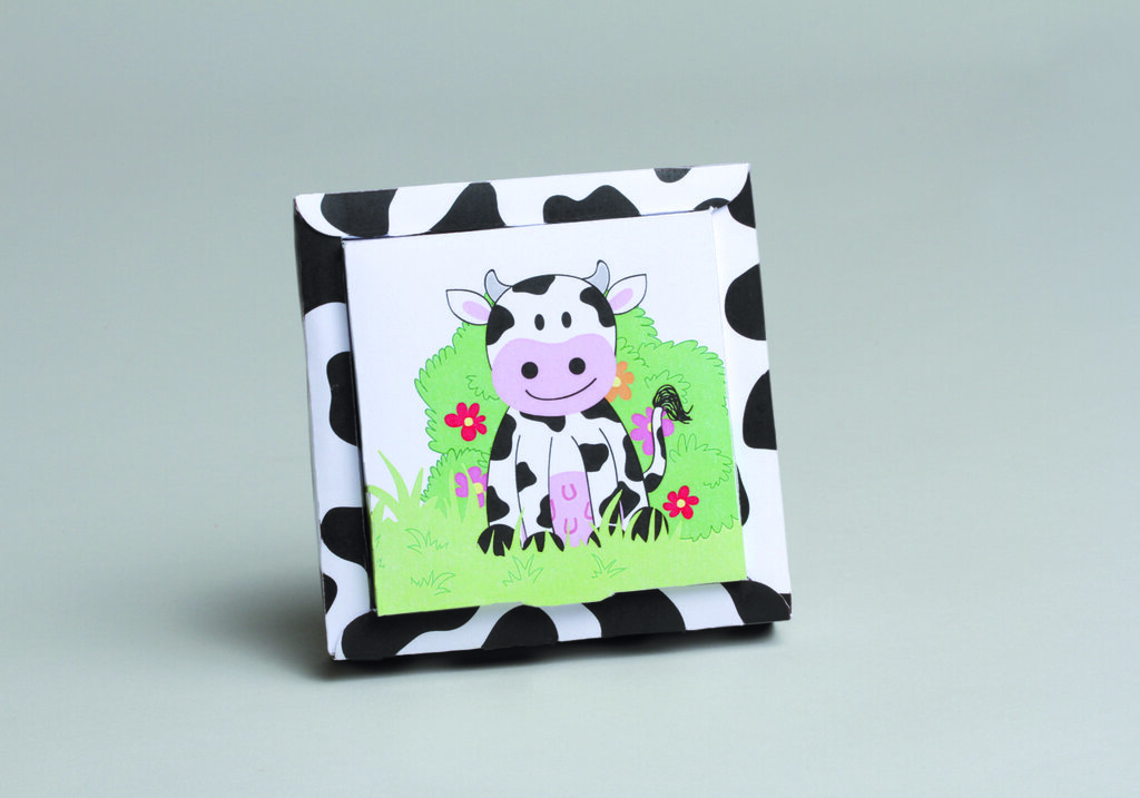 Lot de 2 boîtes à dragées Nina Grand modèle Vache - Baptême/Lait et ...