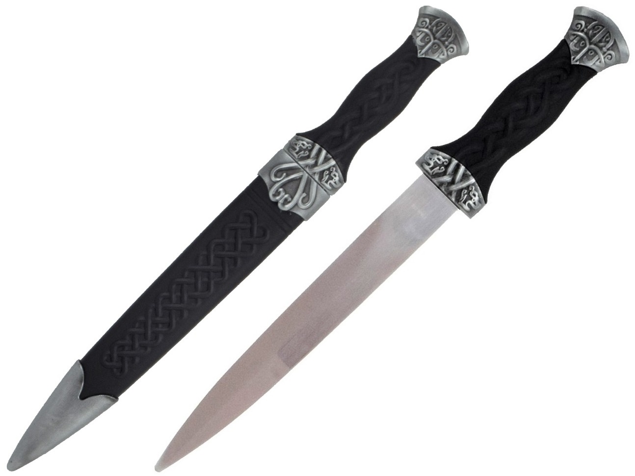 Dague ornementale 26,5cm fourreau lame acier - Dagues