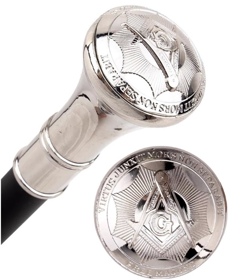 Canne épée Francs-Maçons bâton de marche 92cm - Cannes épées
