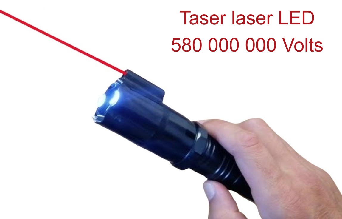 Taser shocker LED laser tazer 580 000 000 volts ! tazeur taseur