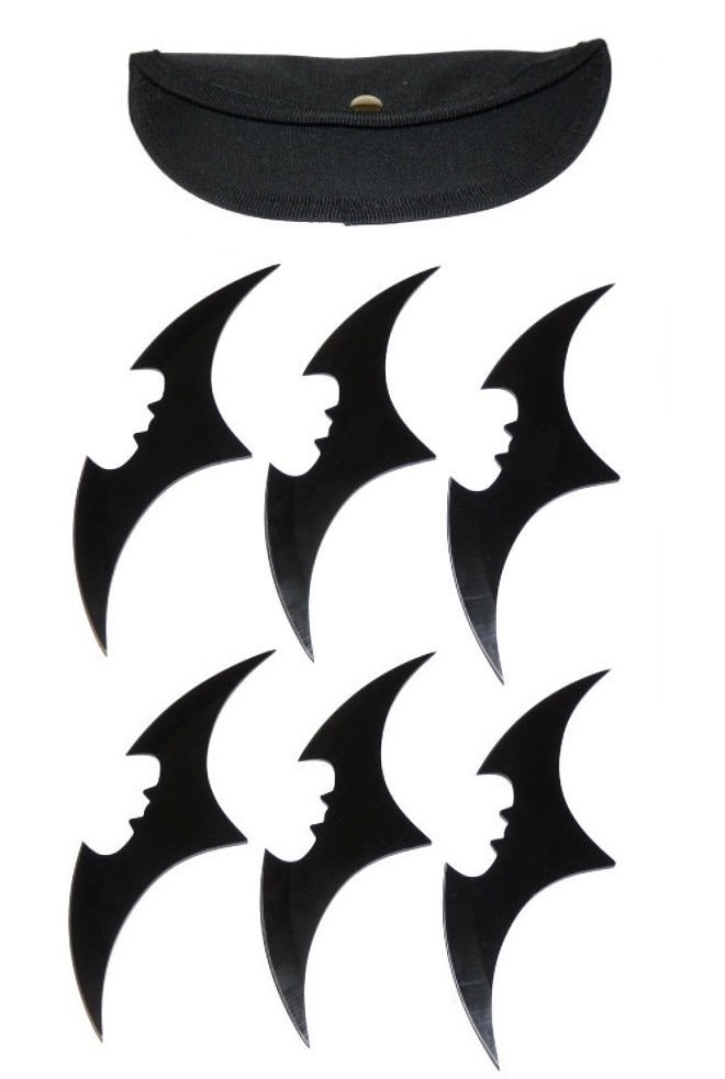 6 Armes Bat Boomerang Batman, shuriken - Z146 - Arme lancer, Tir ...