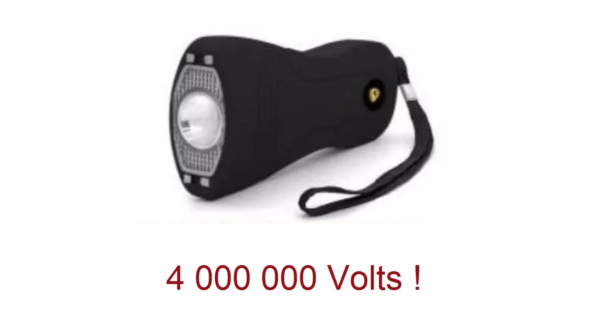 Taser shocker 4 000 000 volts LED + dragonne - tazers
