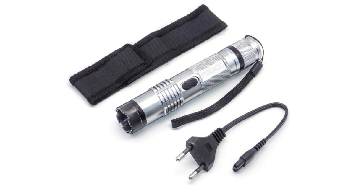 Taser shocker LED 9 000 000 volts ! Tazer gris