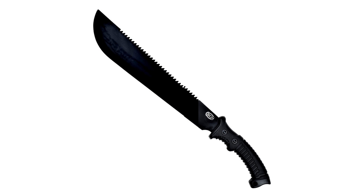 Machette coupe-coupe 46,5cm noir SCH + étui - Machettes