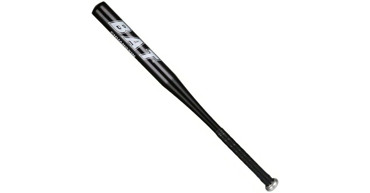 Batte de Baseball Aluminium Noir - Légèreté & Durabilité
