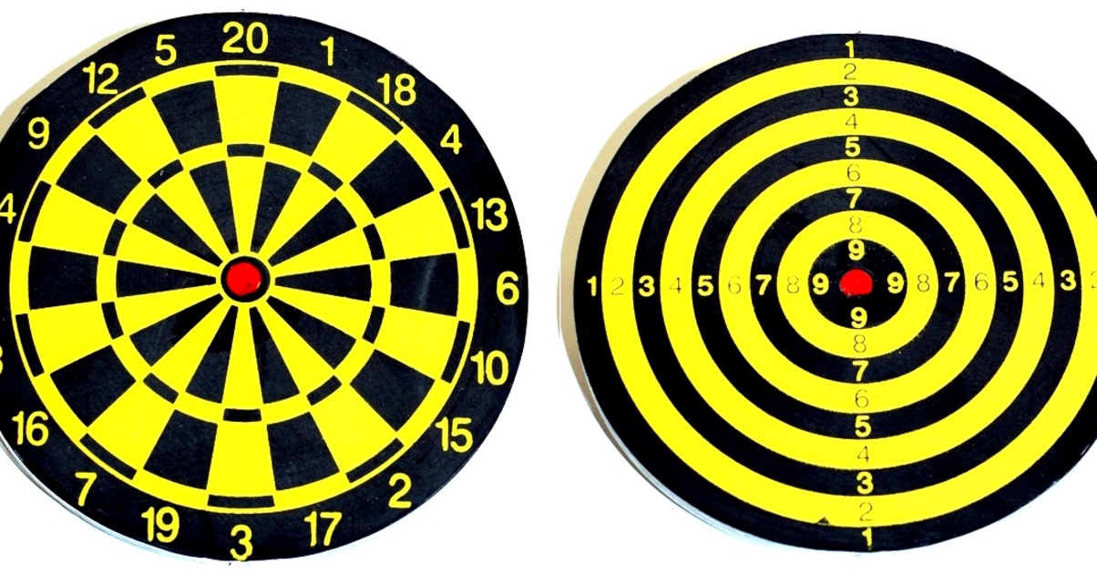 Cible 22,5cm pour arme de lancer jet - recto verso - Accessoire/Cible ...