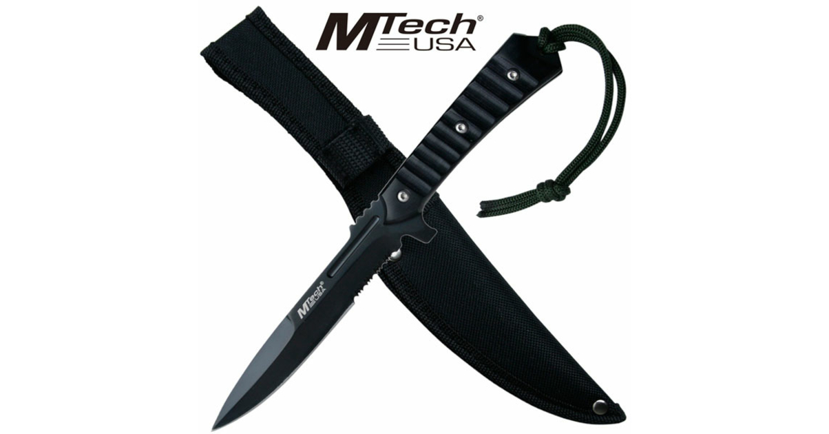 Couteau black night + dragonne - poignard MT536 - Poignard, Dague ...