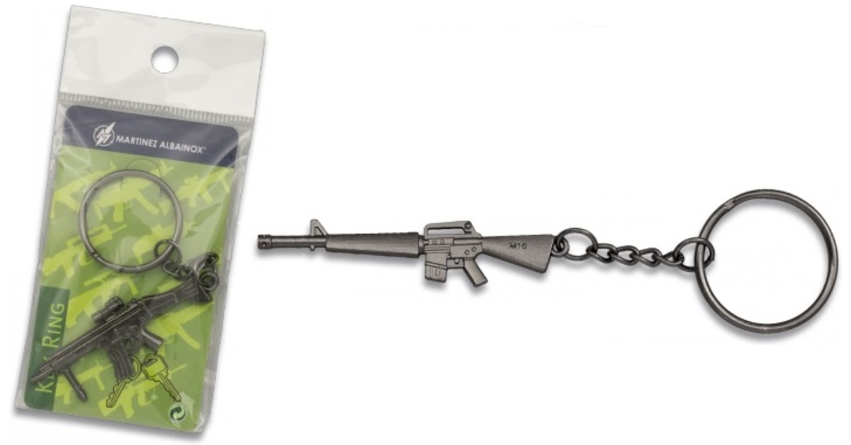 Porte-clé gun en acier inox - Design original - COUTEAU AZUR