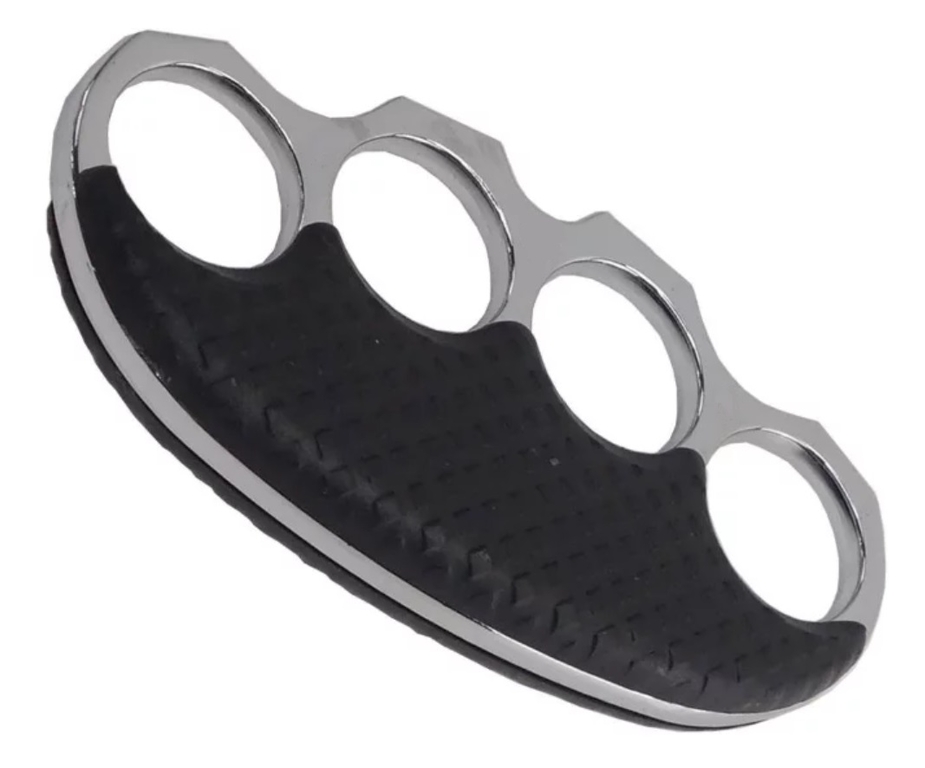 Poing américain antidérapant arme poing acier - Arme de poing