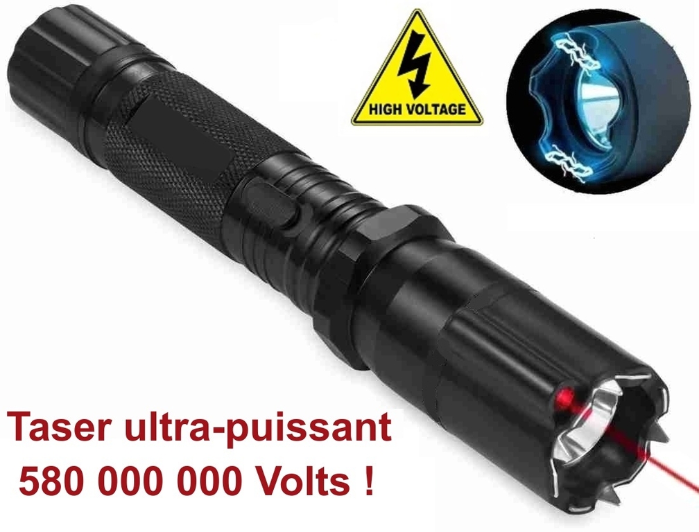 Taser shocker LED laser tazer 580 000 000 volts ! tazeur taseur