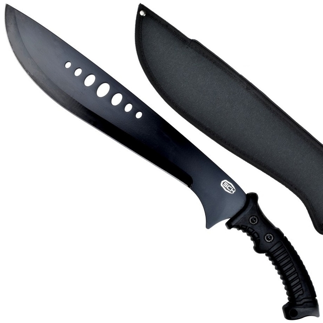 Machette 49,5cm coupe-coupe SCH tactique noir - Machettes
