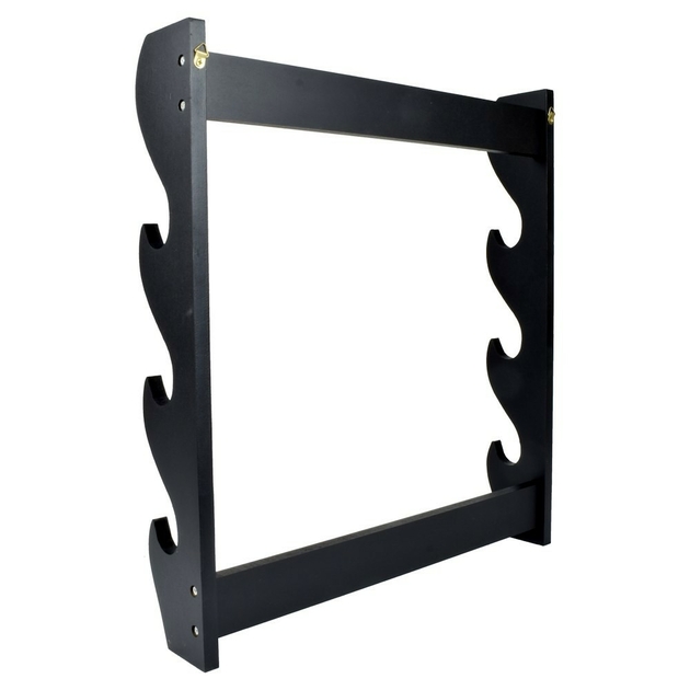 Support mural bois pour 3 katanas - Idéal exposition - Katana