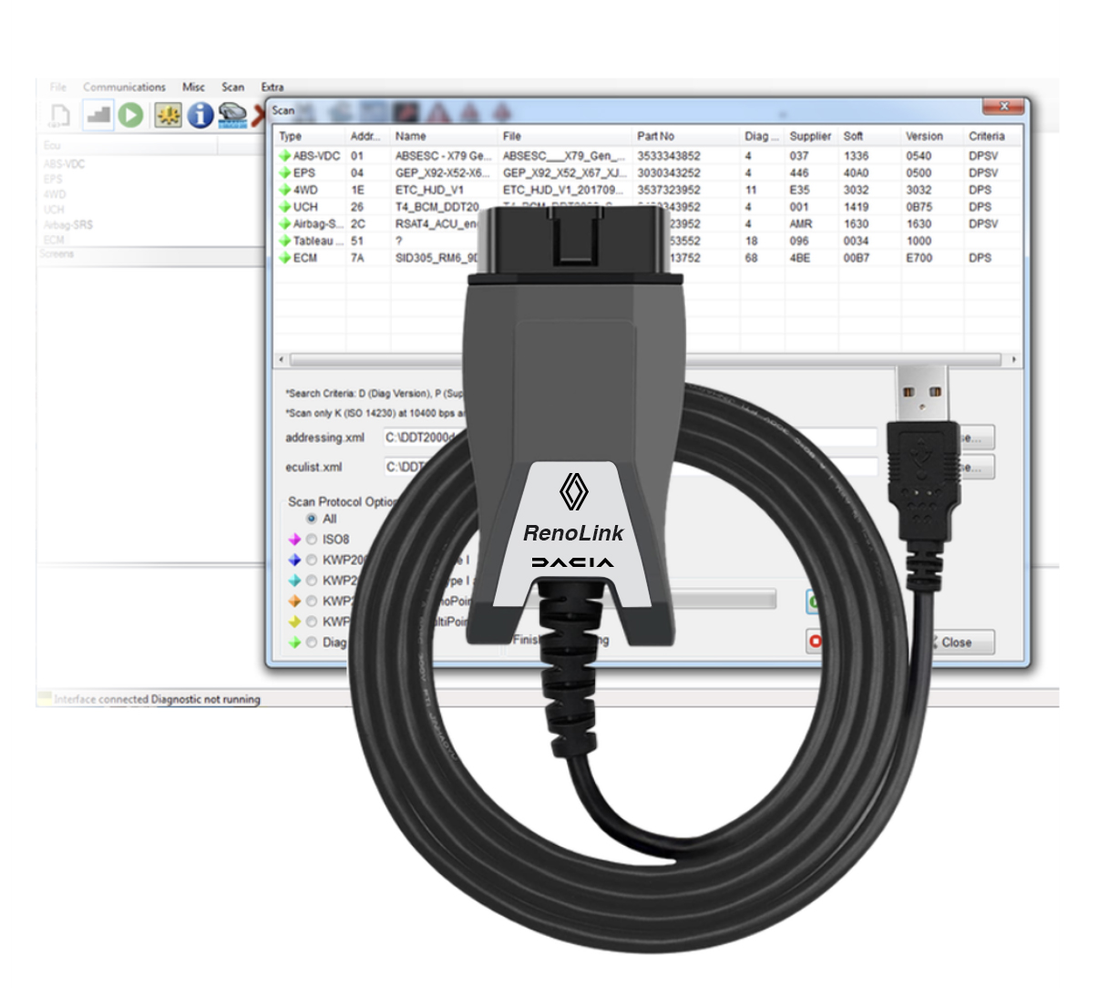 RenoLink | Diagnostic auto puissant pour Renault et Dacia