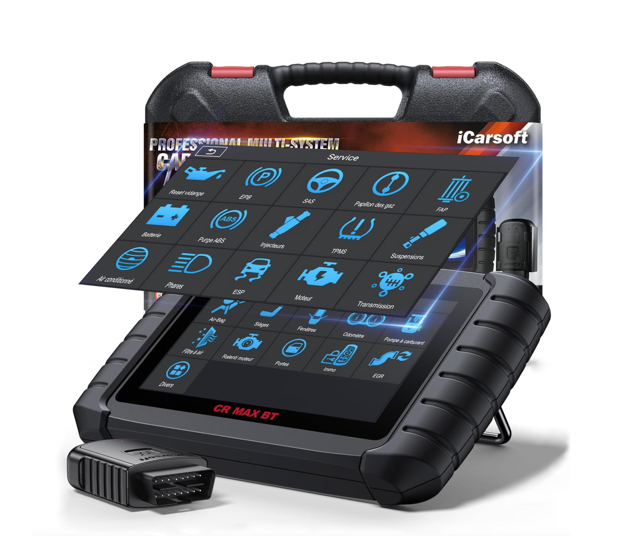 iCarsoft CR Ultra - Valise Diagnostic Auto Pro Multimarques