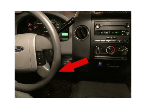 Où est la prise OBD de diagnostic sur Ford F-150 PH 2