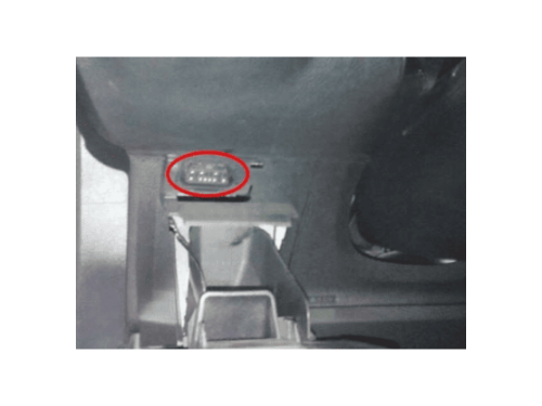 Où est la prise OBD de diagnostic sur Ford Galaxy PH 3