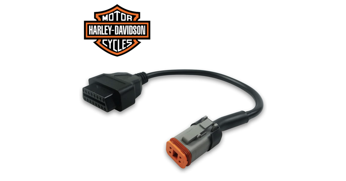 Adaptateur moto Harley Davidson 4 broches vers OBD2 - Diag Motos