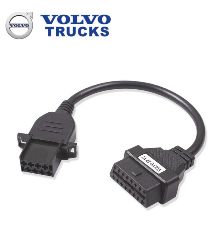 Adaptateur Volvo 8 broches vers OBD2 pour Diagnostic Poids-Lourds