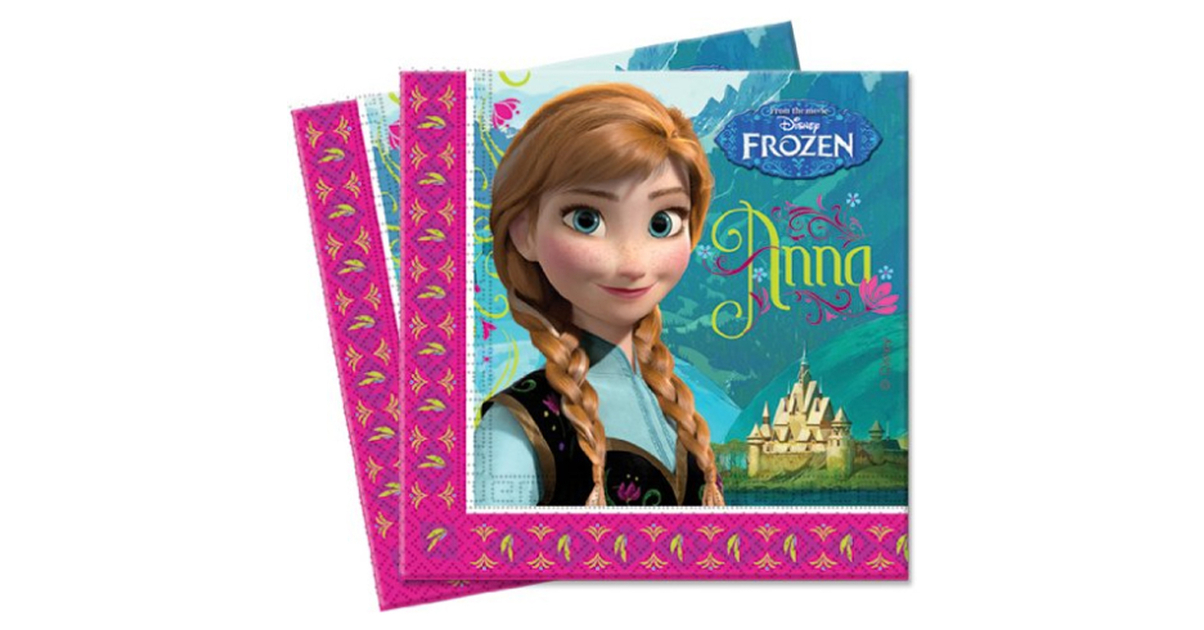 20 serviettes Princess Frozen Reine des neiges - Anniversaire Fille ...