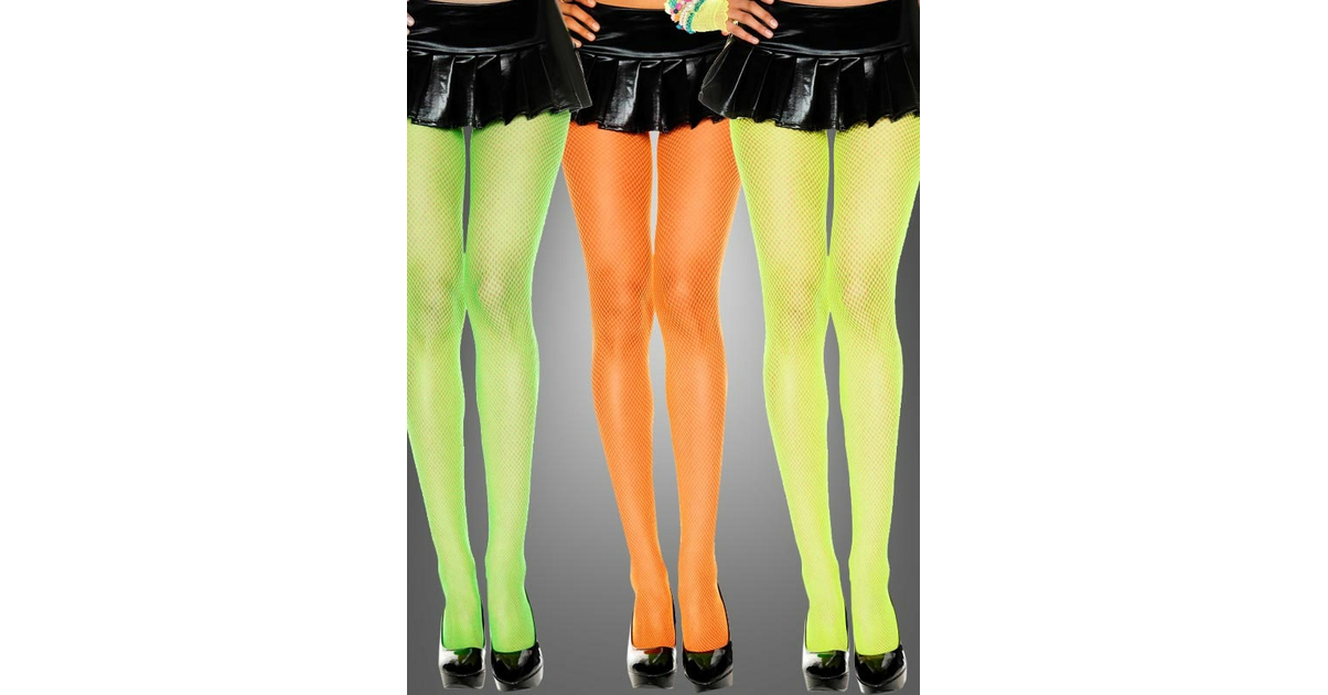 Collants Résilles Fluo Jaunes - Accessoires/Bas et collants - Netbootic.com