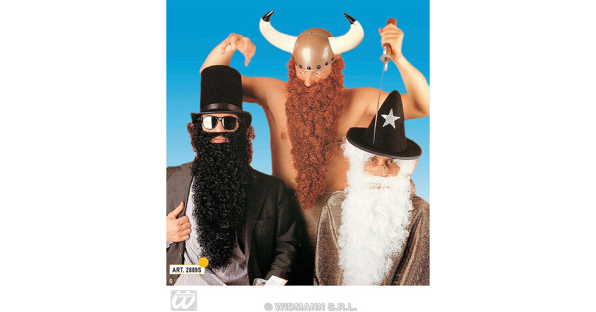 Barbe géante frisée - Barbes et moustaches - Netbootic.com