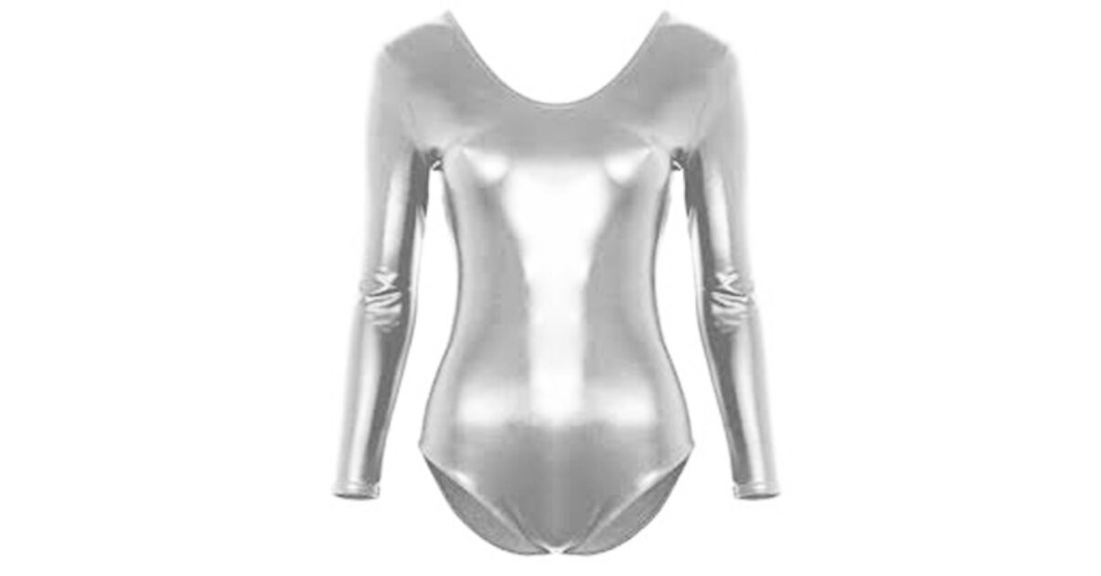 Body adulte lycra métallisé argent - Spectacles adultes/Vêtements danse ...